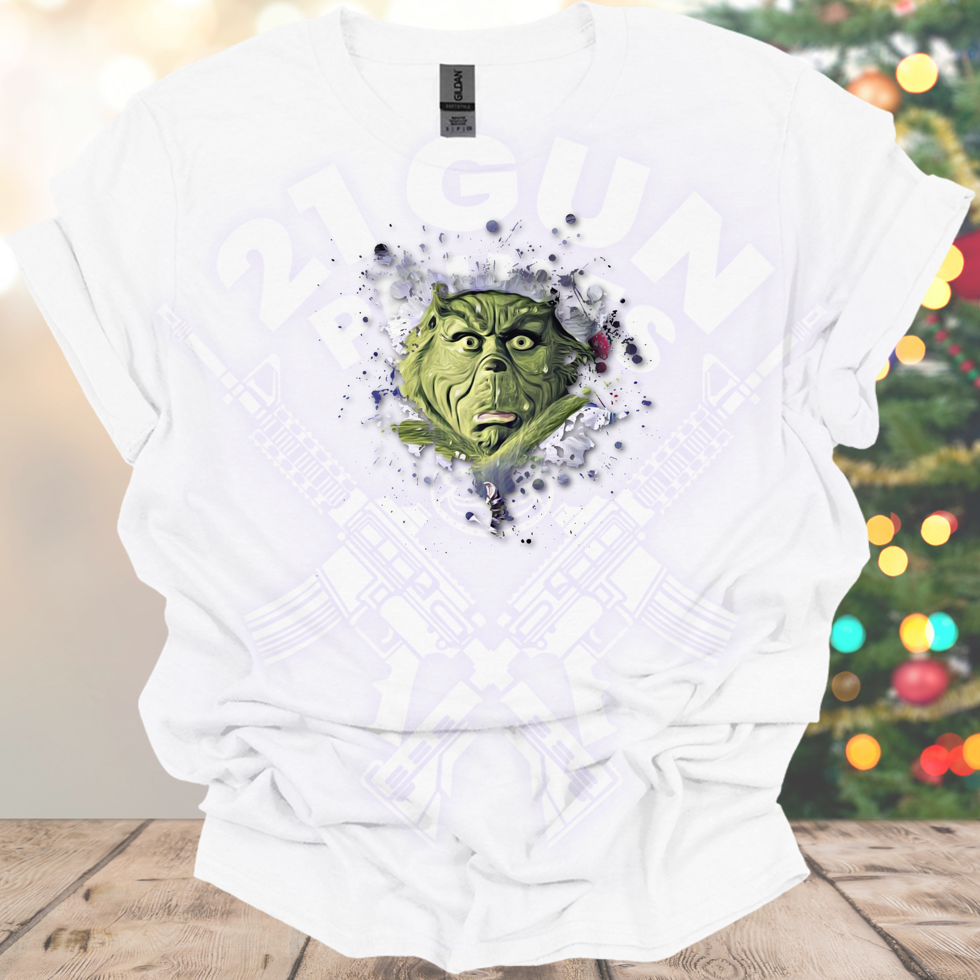 Grinch Splatter – 21 Gun Prints, LLC